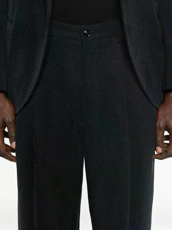 Giorgio Armani Pinstripe Single-button Blazer