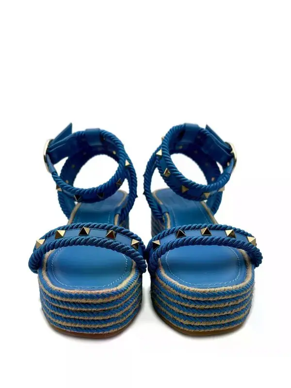Valentino Garavani Rockstud Platform Espadrille Sandals