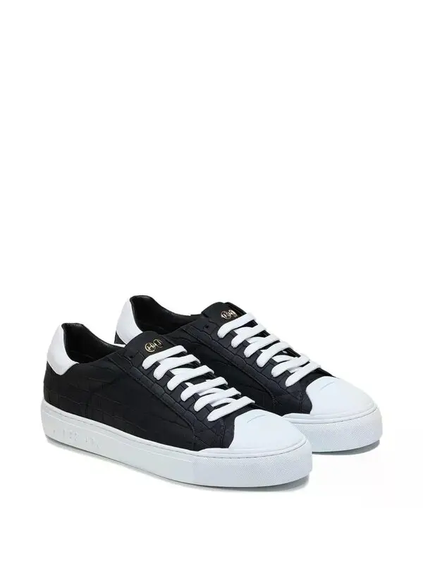 HIDE&JACK Essence Textured Lace-up Sneakers - Black