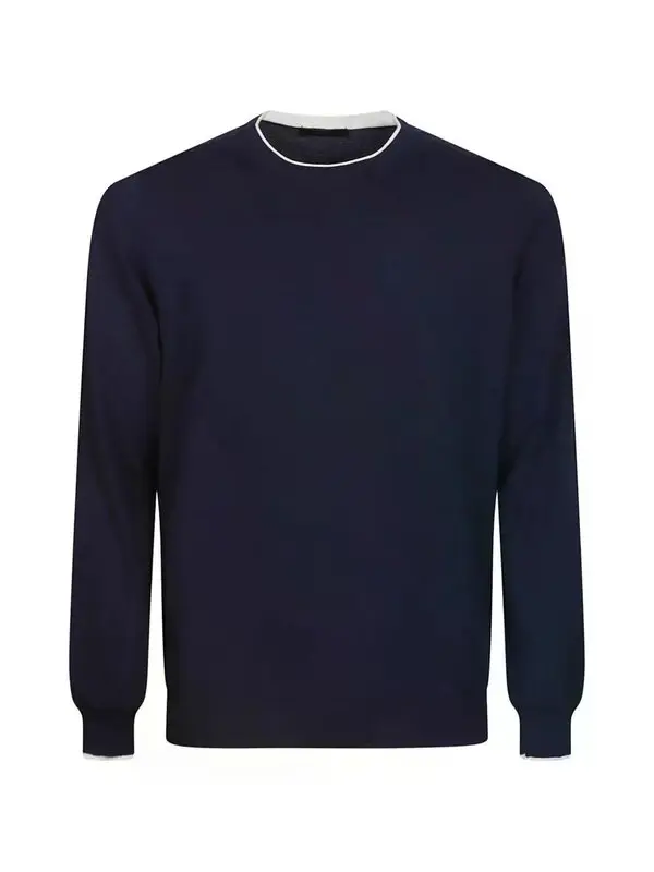 FAY Crew Neck Long Sleeve Sweater