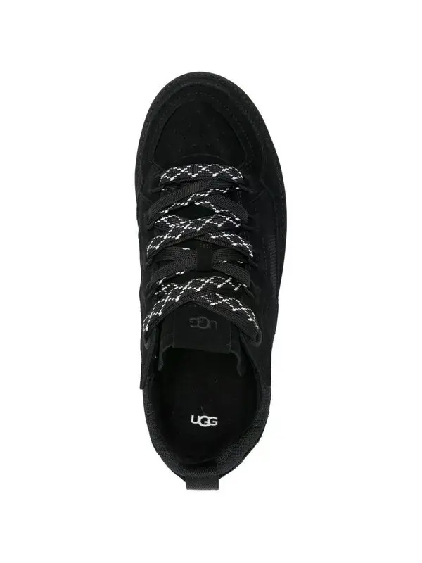 UGG Suede Lace-up Sneakers - Black