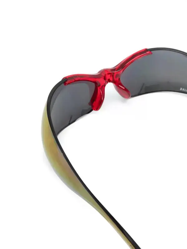 Balenciaga Logo-detail Sunglasses - Red