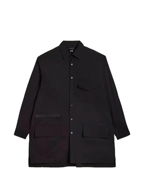 Y3 Long-sleeve Shirt With Multiple Pockets