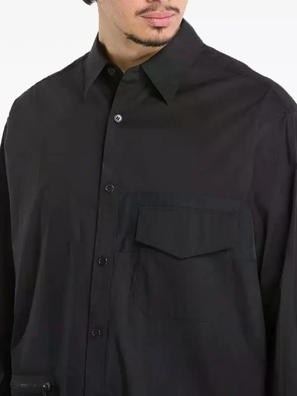 Y3 Long-sleeve Shirt With Multiple Pockets