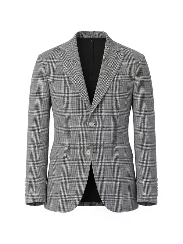 Brunello Cucinelli Checked Single-breasted Jacket