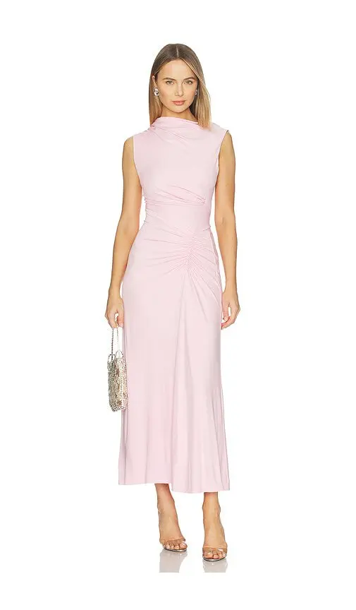 Simkhai Acacia Draped Jersey Dress - Pink