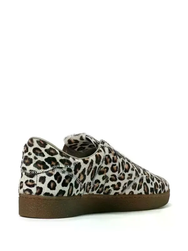 MSGM Leopard Print Lace-up Sneakers