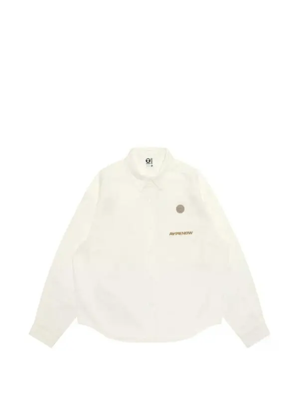 AAPE BY *A BATHING APE Logo Cotton Shirt