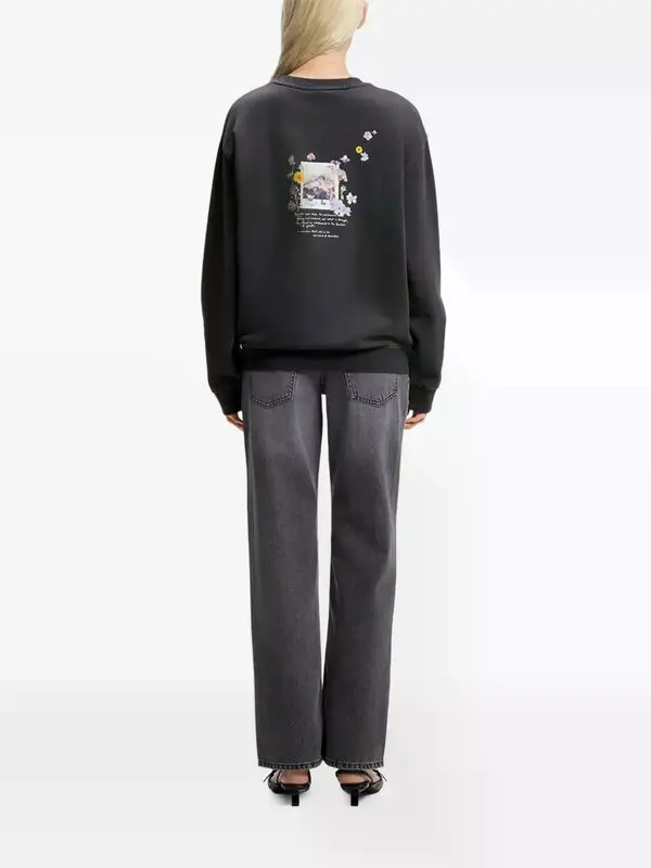 Hugo Floral Print Crew Neck Sweatshirt