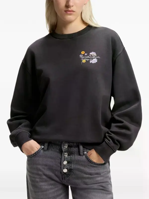Hugo Floral Print Crew Neck Sweatshirt