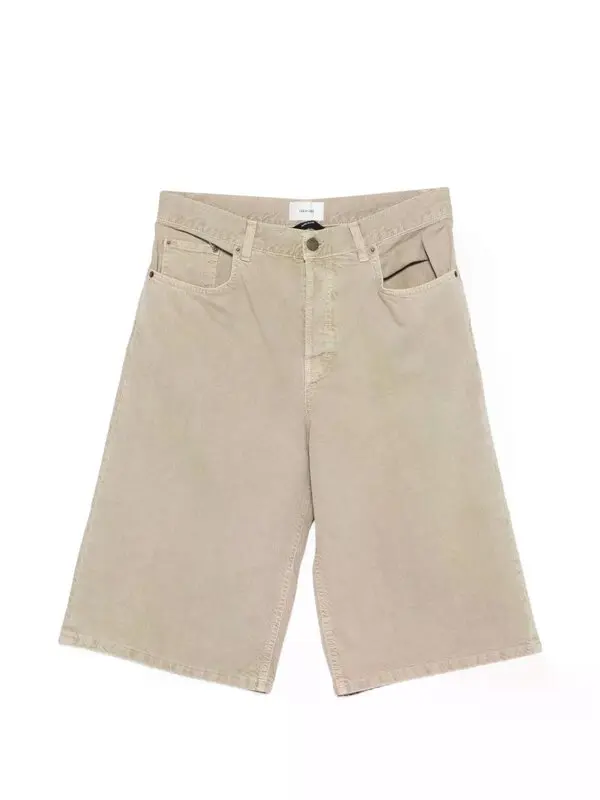 HAIKURE Button Bermuda Shorts - Neutrals