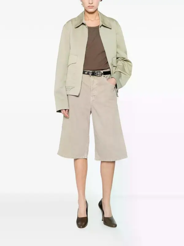 HAIKURE Button Bermuda Shorts - Neutrals