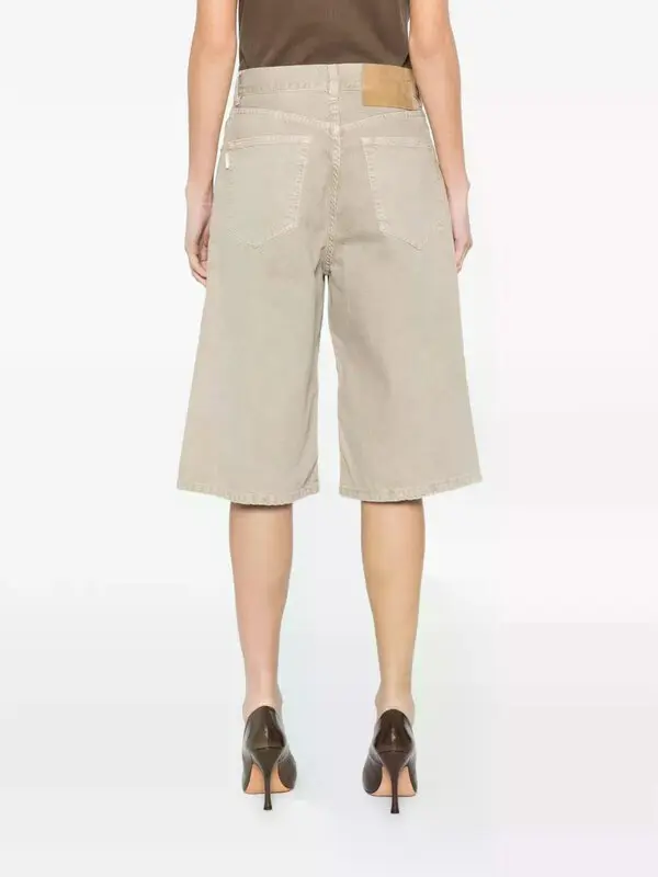 HAIKURE Button Bermuda Shorts - Neutrals