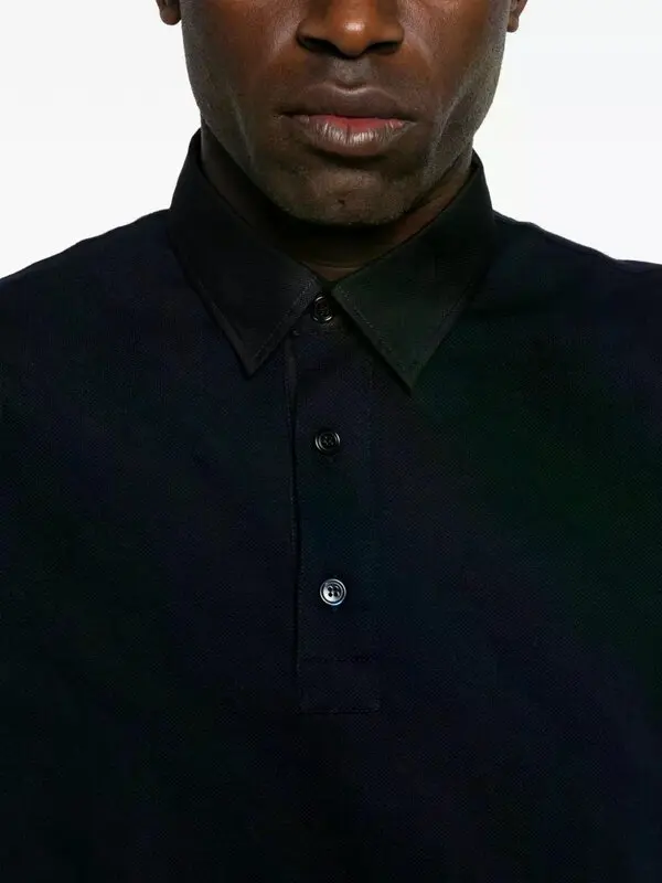 Brioni Contrast-collar Polo Shirt