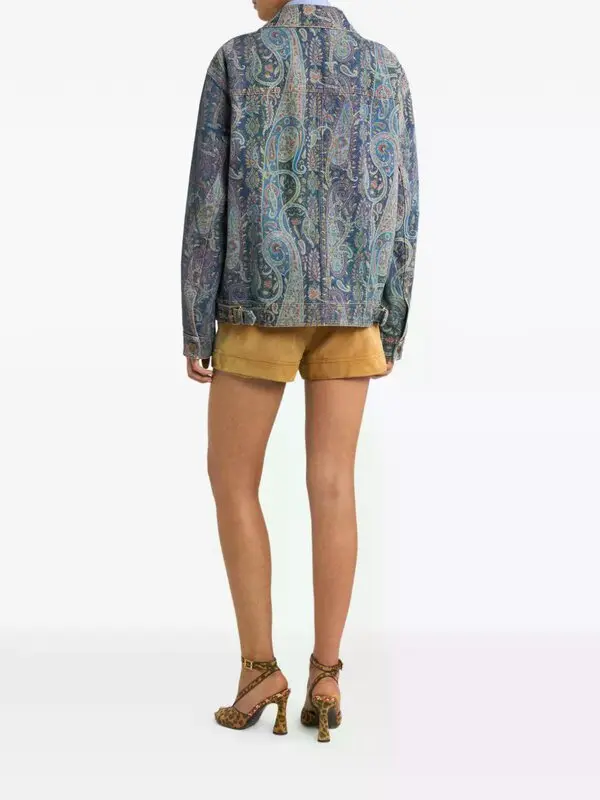 Etro Paisley Print Denim Jacket