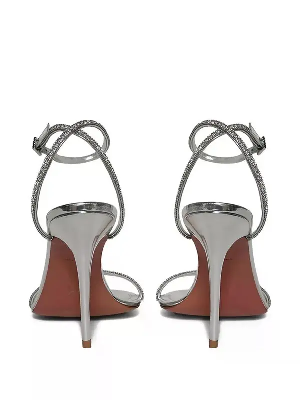 Amina Muaddi Diamante Sandals