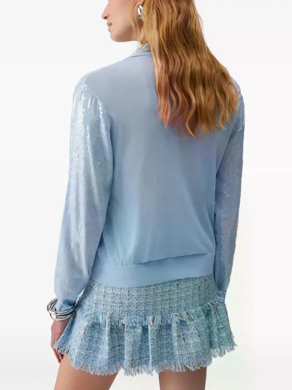Liu Jo Sequin V-neck Sweater - Blue
