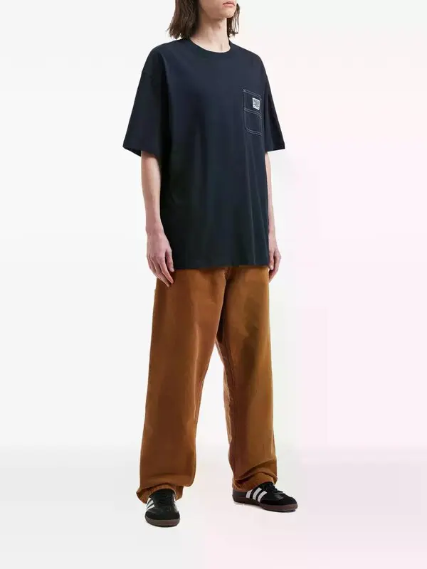 FINGERCROXX Logo-patch T-shirt - Blue