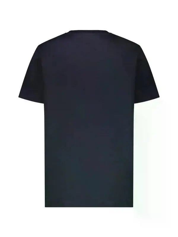 Balmain Cotton T-shirt With Logo Motif - Blue