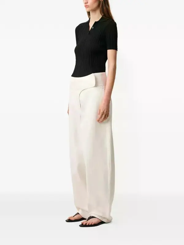 AMI Paris Cotton Wrapped Belted Balloon Fit Jeans