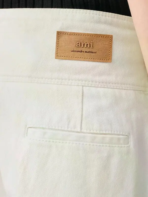 AMI Paris Cotton Wrapped Belted Balloon Fit Jeans