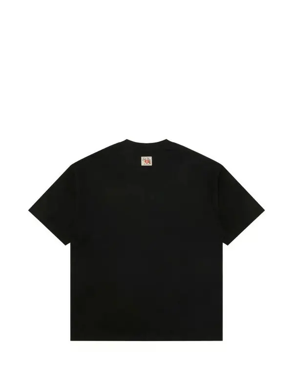 AAPE BY *A BATHING APE Heart-appliqué T-shirt - Black