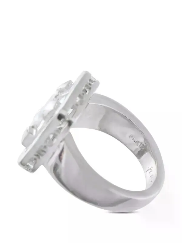 LB EXCLUSIVE Platinum Diamond Square Ring