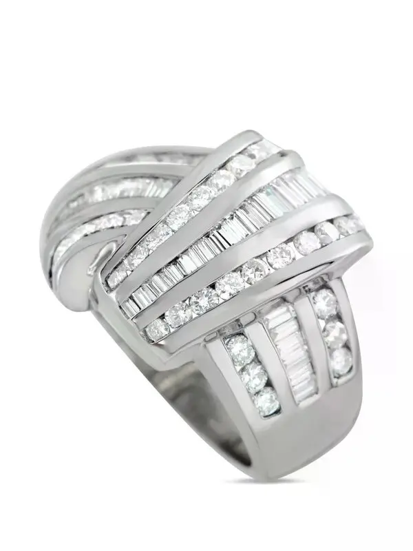 LB EXCLUSIVE 18k White Gold Diamond Ring - Silver