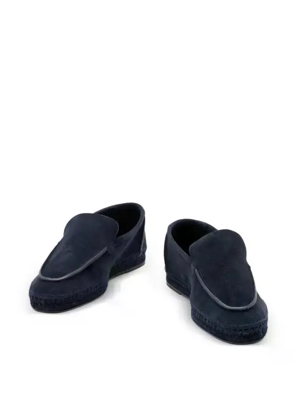 CastaÑer Suede Espadrilles With Braided Detail - Blue