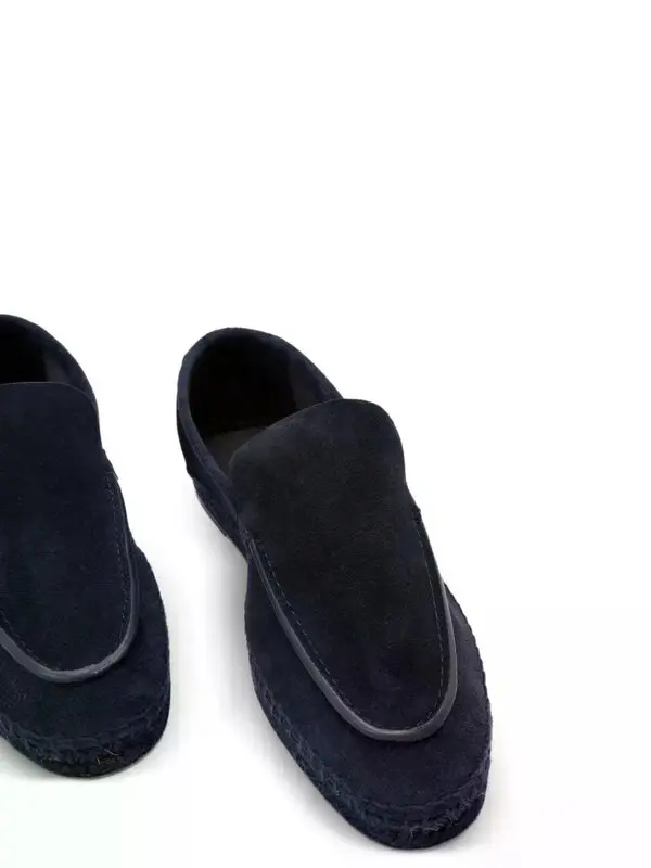 CastaÑer Suede Espadrilles With Braided Detail - Blue