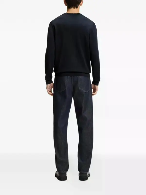 Hugo Logo-detail Crew Neck Sweater
