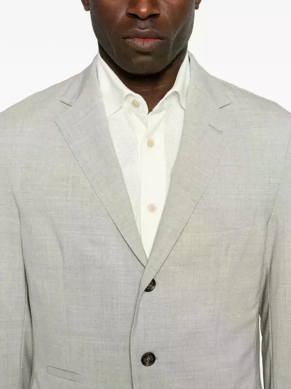 Eleventy Button Suit - Grey
