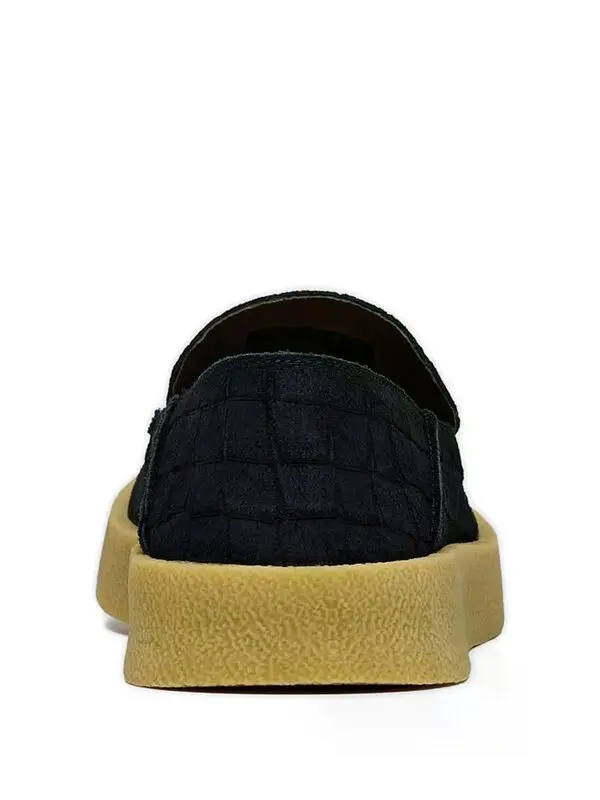 HIDE&JACK Crocodile-effect Slip-on Sneakers - Black
