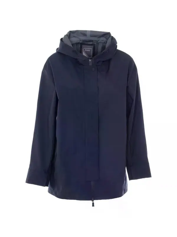 Herno Hooded Coat - Blue