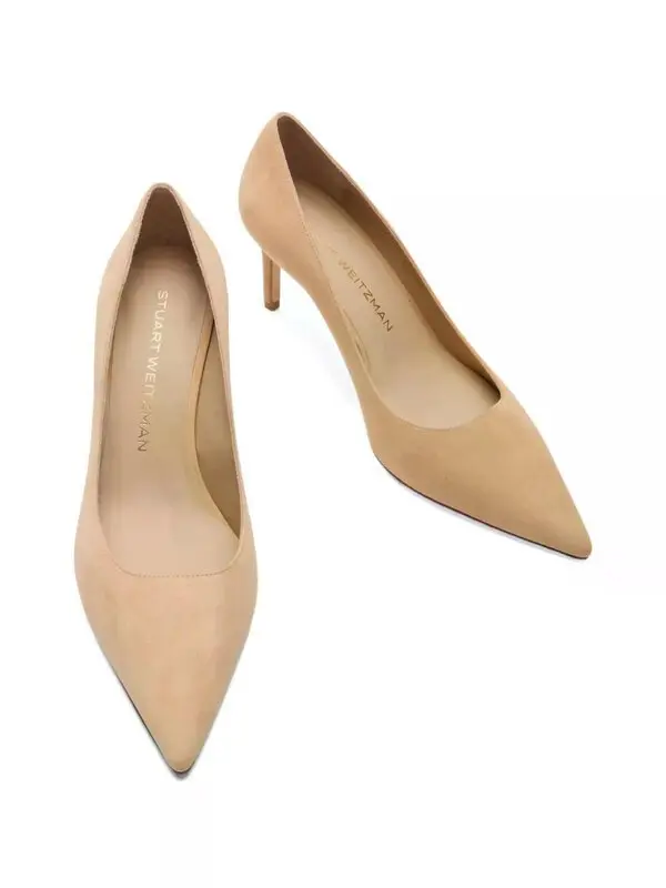 STUART WEITZMAN Power Pointed-toe Pumps In Suede