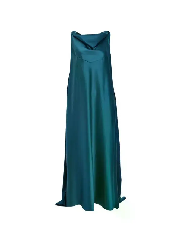 RHEA COSTA Wafa Draped Maxi Dress