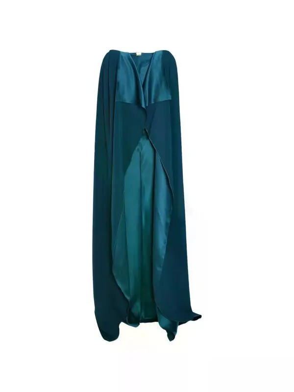 RHEA COSTA Wafa Draped Maxi Dress