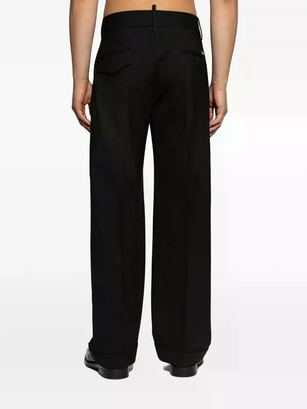 Dsquared2 Tailored Trousers With Cuffed Hem