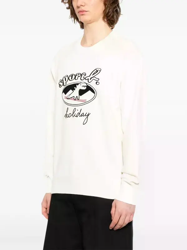 AGNES B. Ski Dino Graphic Pullover