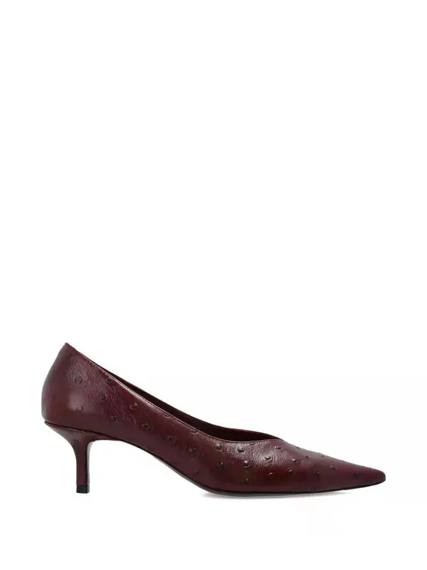 BLACK SUEDE STUDIO Briar Pointed-toe Leather Pumps