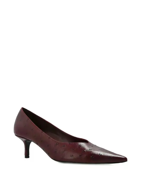 BLACK SUEDE STUDIO Briar Pointed-toe Leather Pumps