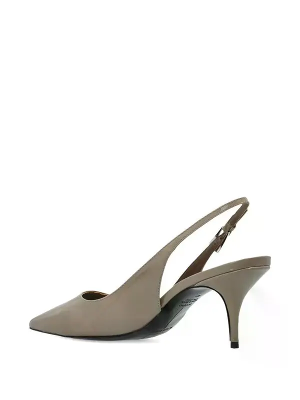 BLACK SUEDE STUDIO Branca Pointed-toe Heeled Pumps - Neutrals