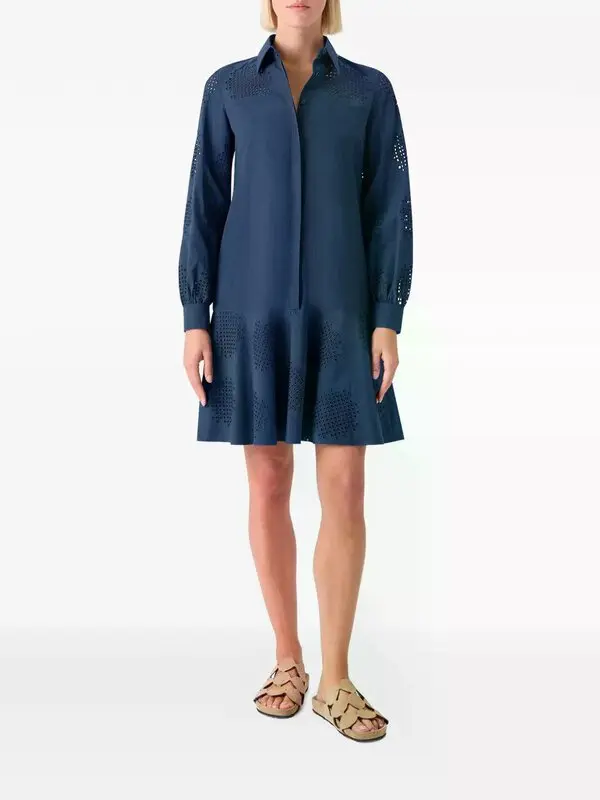 Akris Embroidered Shirt Dress