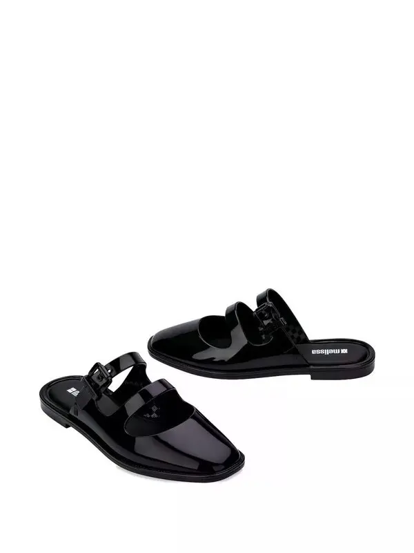 Melissa Buckle-strap Flat Mules