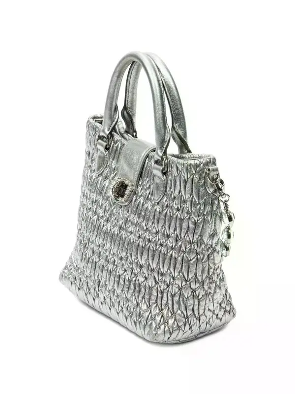 Miu Miu Logo Detail Tote Bag
