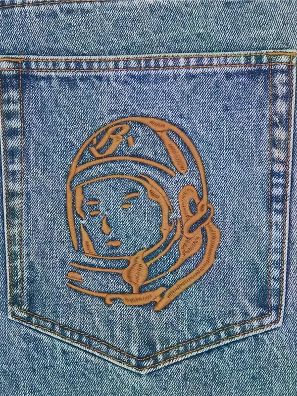 BILLIONAIRE BOYS CLUB Straight Leg Jeans With Graphic Print