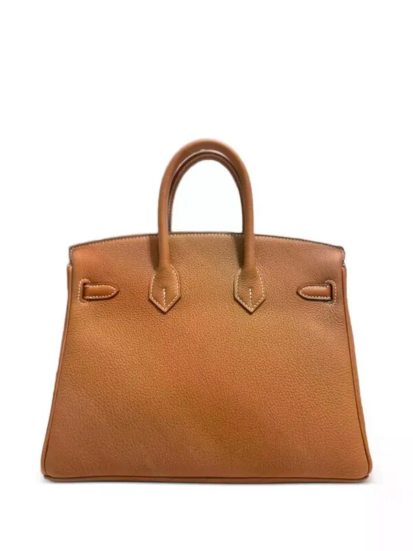 Hermès Palladium Birkin 25 Bag - Brown