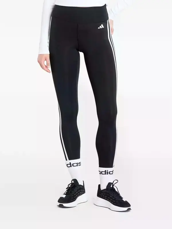 Adidas Essentials 3-stripes High-waisted 7/8 Leggings - Black