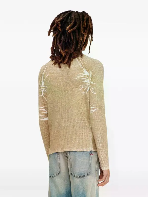 DIESEL® K-zenon V-neck Ribbed Knit Sweater