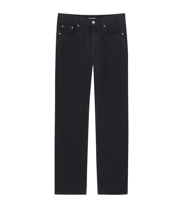 Saint Laurent Straight Leg Jeans - Grey